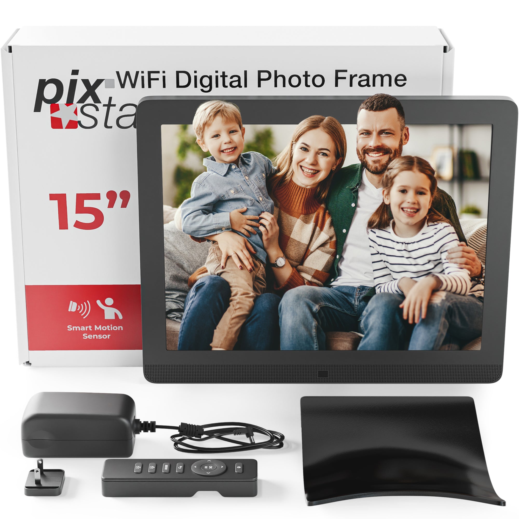 Premium 15” Wi-Fi & Cloud Digital Photo Frame – Pix-Star