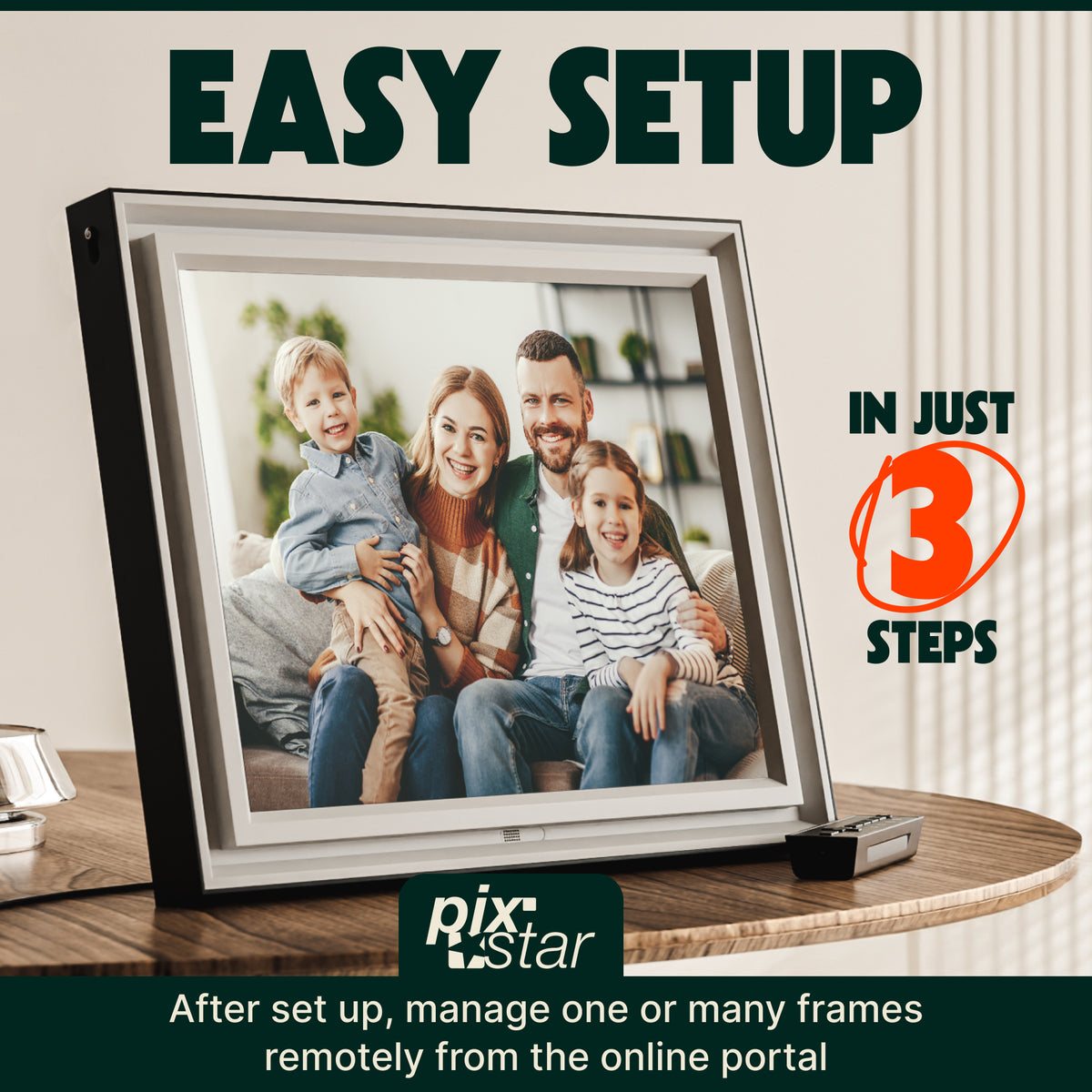 LUX 17” Wi-Fi & Cloud Digital Photo Frame – Pix-Star