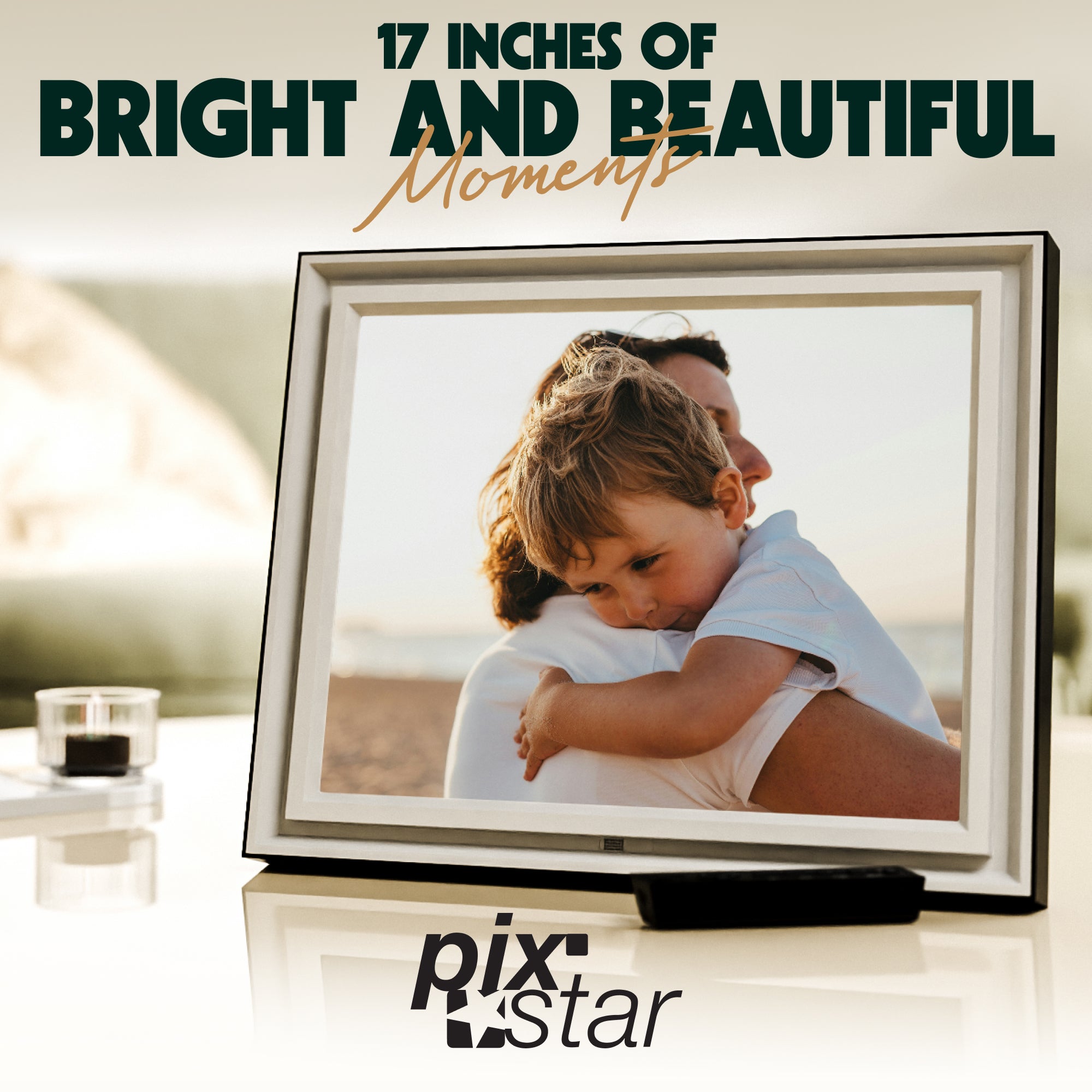 LUX 17” Wi-Fi & Cloud Digital Photo Frame – Pix-Star