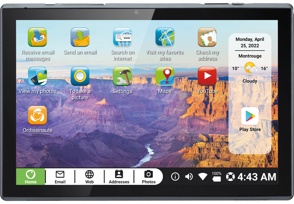 10.1 Inches Pix-Star Touch Easy to Use Tablet